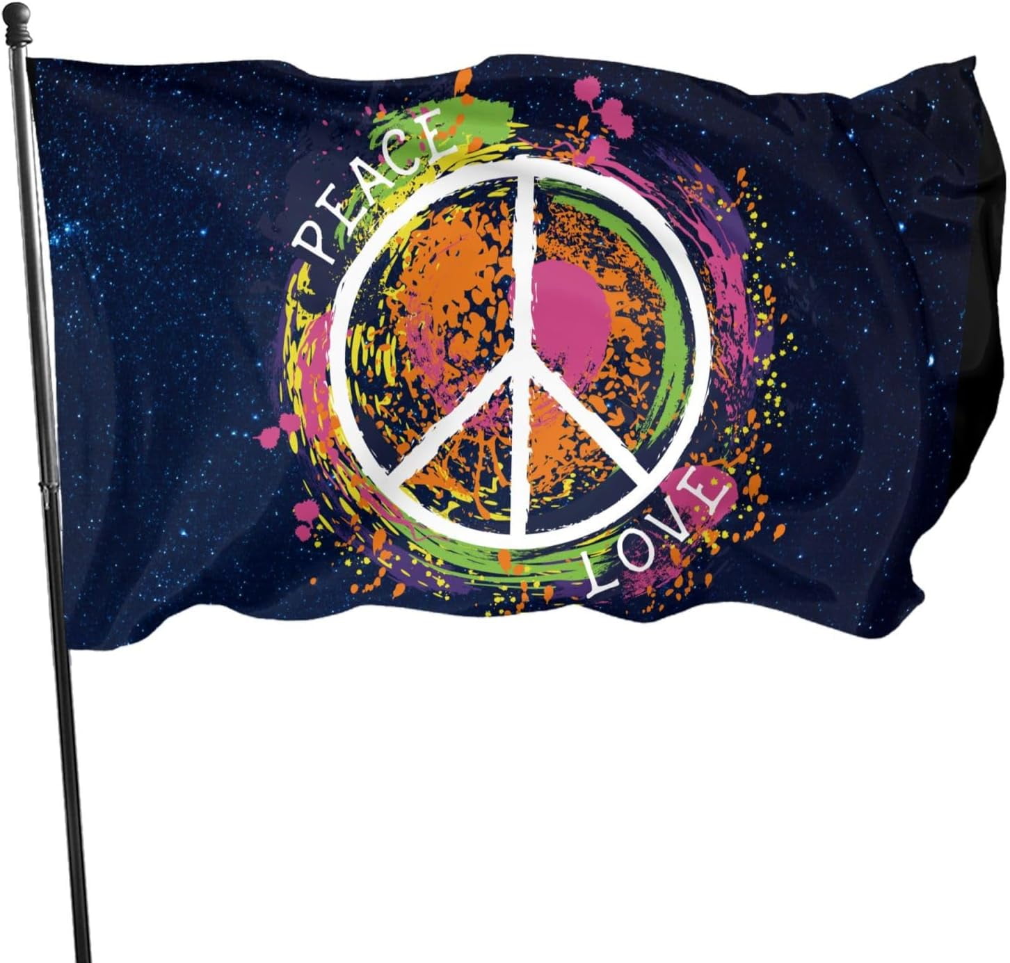 Peace Flag Fade Proof Outdoor Indoor With Metal Grommets Peace Banner ...