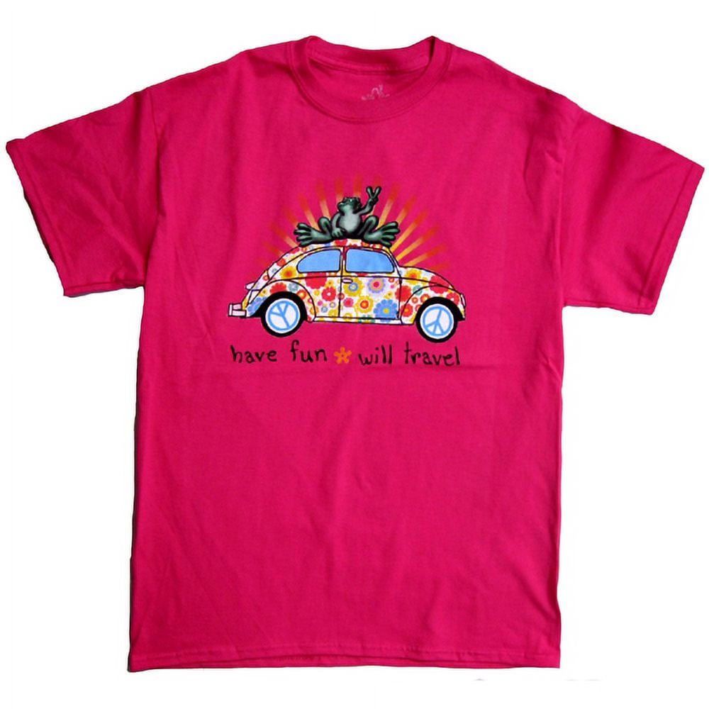 Peace Frogs Adult VW Bug Frog Short Sleeve T-Shirt - Walmart.com