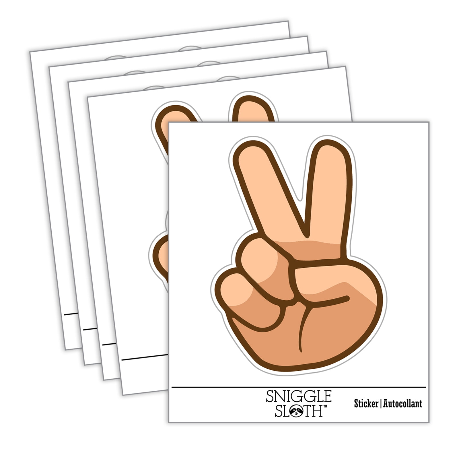 Peace Hand Sign Car Window Bumper Water Bottle Phone Tablet Laptop ...