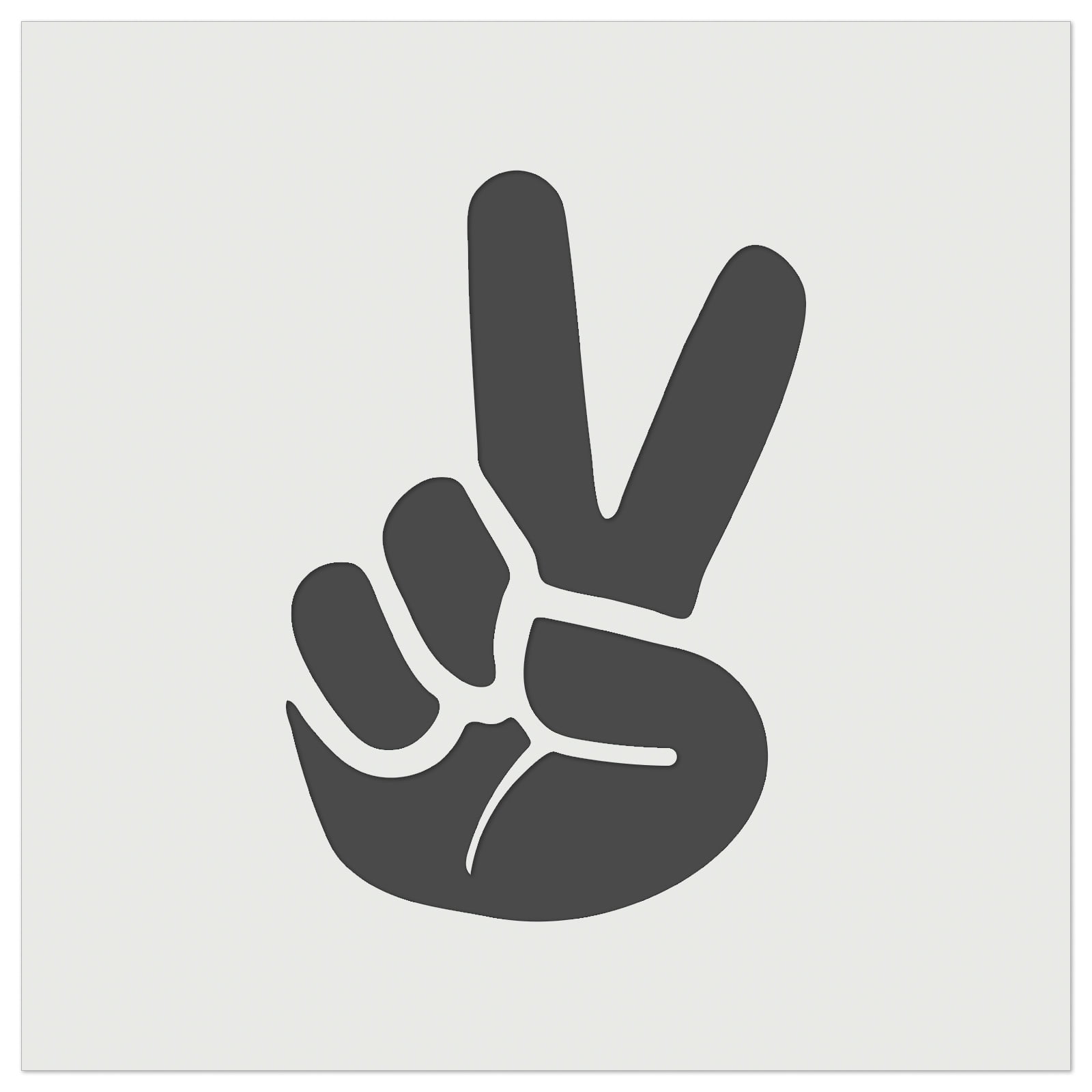 Peace Hand Sign DIY Cookie Wall Craft Stencil - 7.0 Inch - Walmart.com