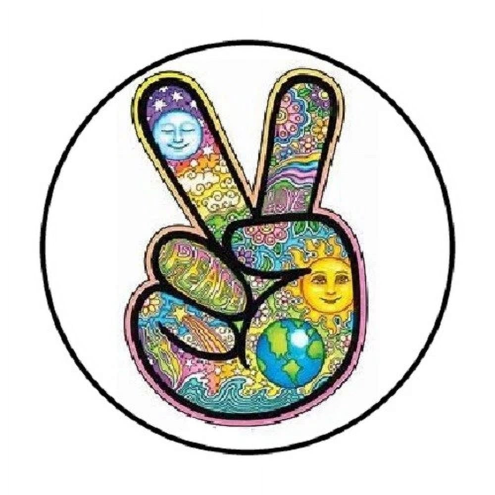 Peace Hand Sticker Phone Decal Water Bottle Stickers Car Decals, Laptop ...