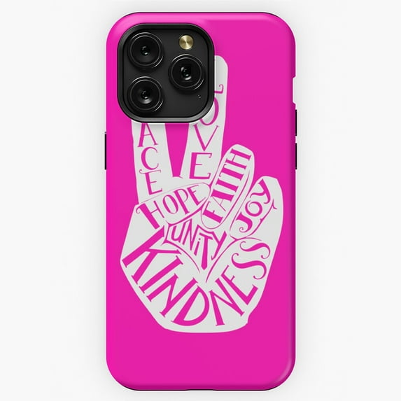 Peace Hope Love Kindness Faith Joy Unity Quote Design with iPhone 17 to ...