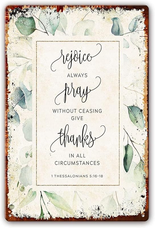 Peace I Leave with You Metal Tin Sign Christian Bible Verses Wall Decor ...