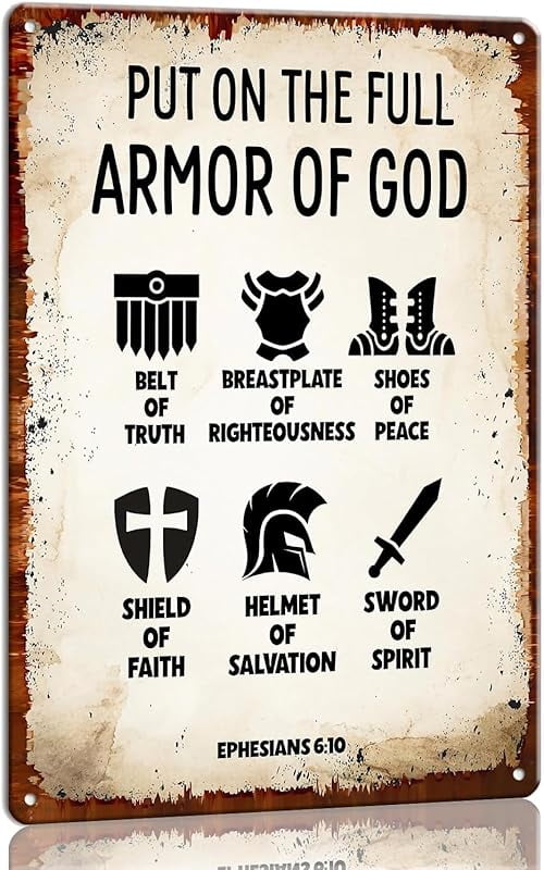 Peace I Leave with You Metal Tin Sign Christian Bible Verses Wall Decor ...