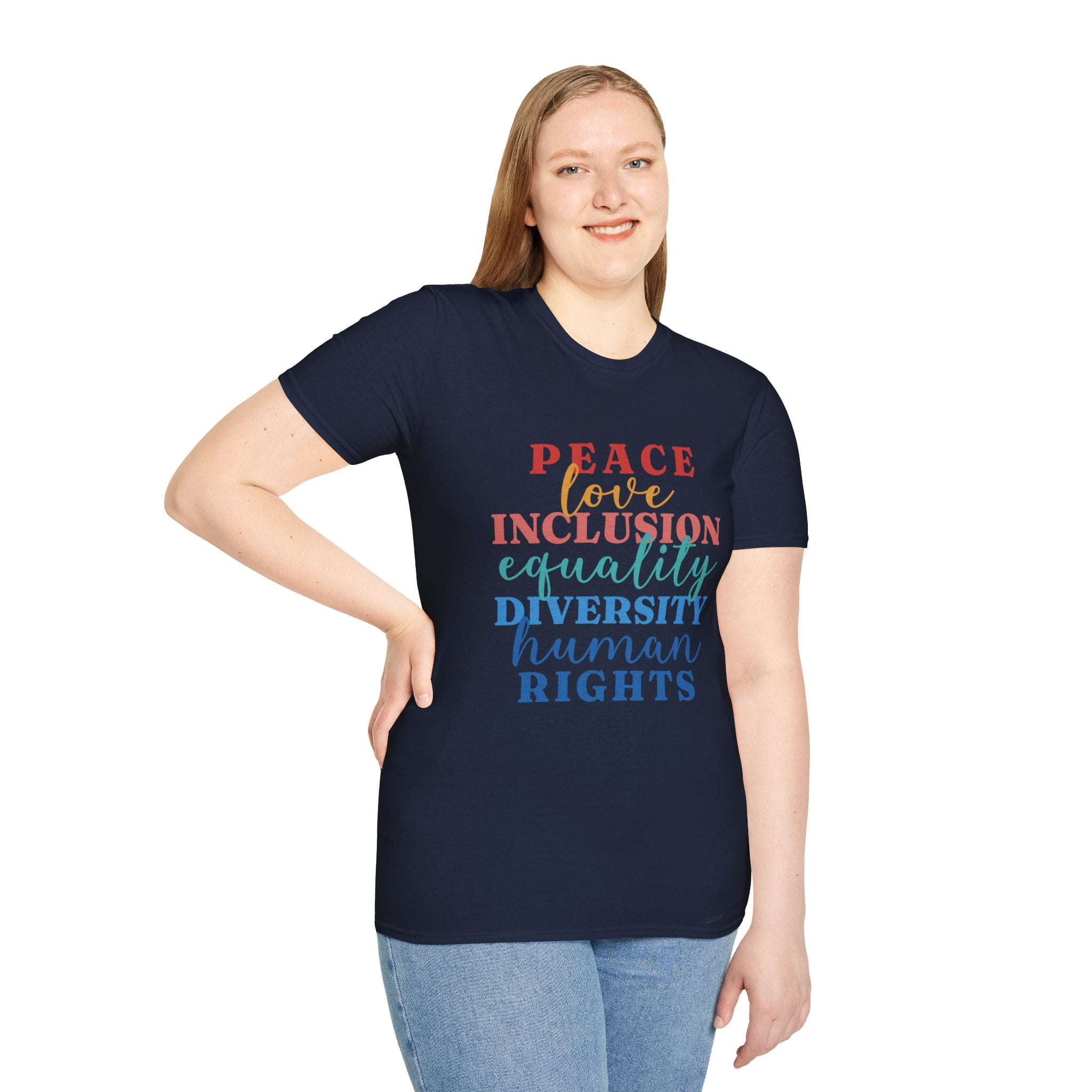 Peace Inclusion Diveristy Equality Inspirational Graphic Tee - Walmart.com