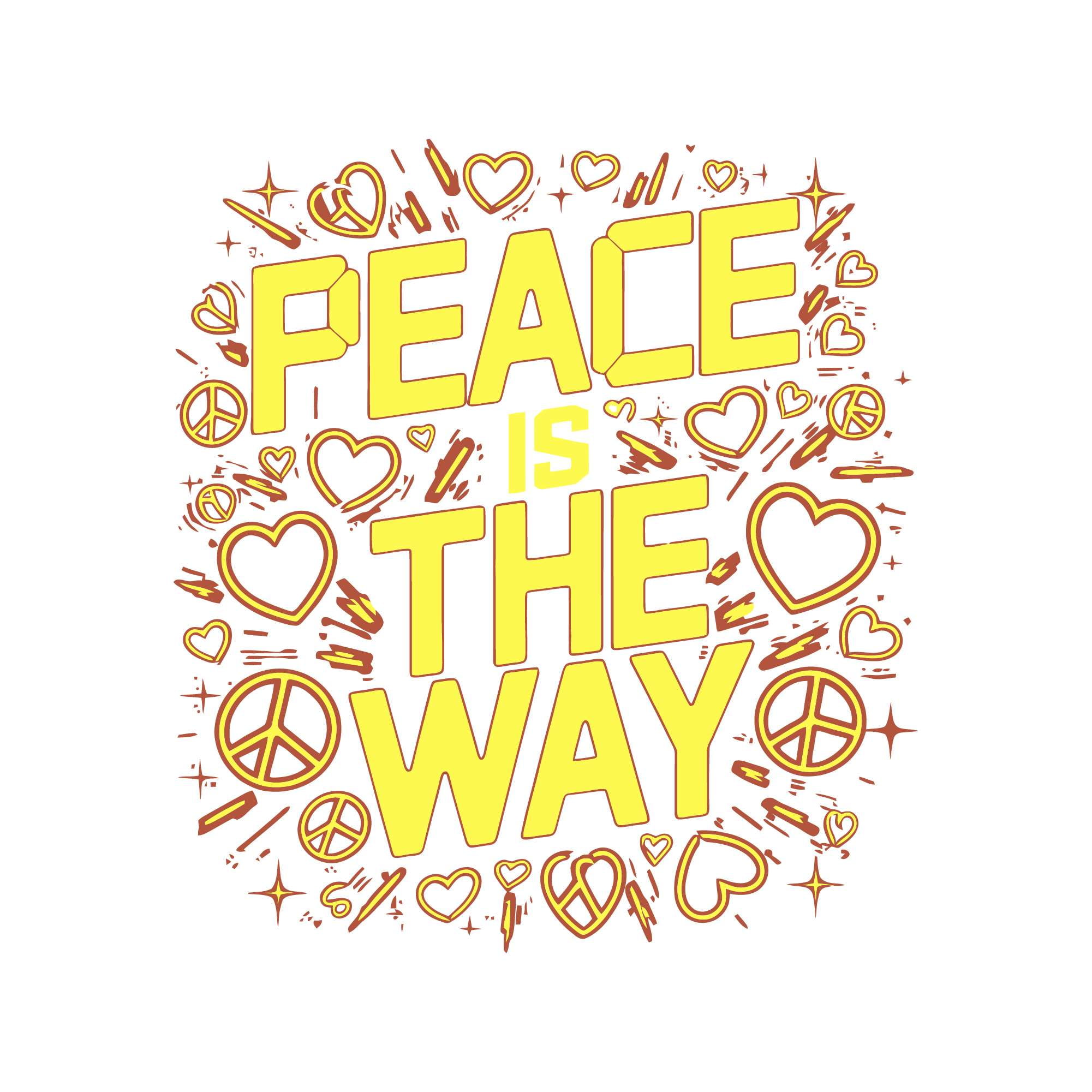 Peace Is The Way Peaceful Tranquil Harmony Spiritual Quote Wall Art ...