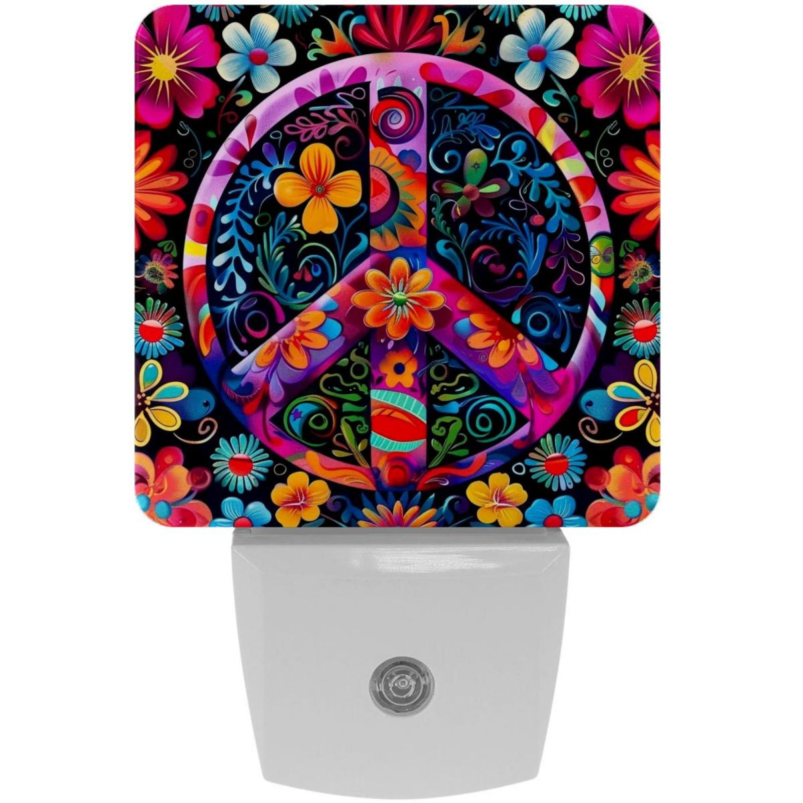 Peace LED Square Night Lights - Stylish and Energy-Efficient ...