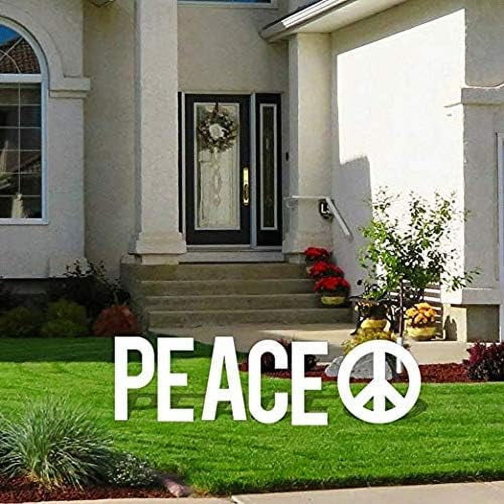 : Peace Letter Cutouts to Spell PEACE and Symbol (18 inches tall) with ...