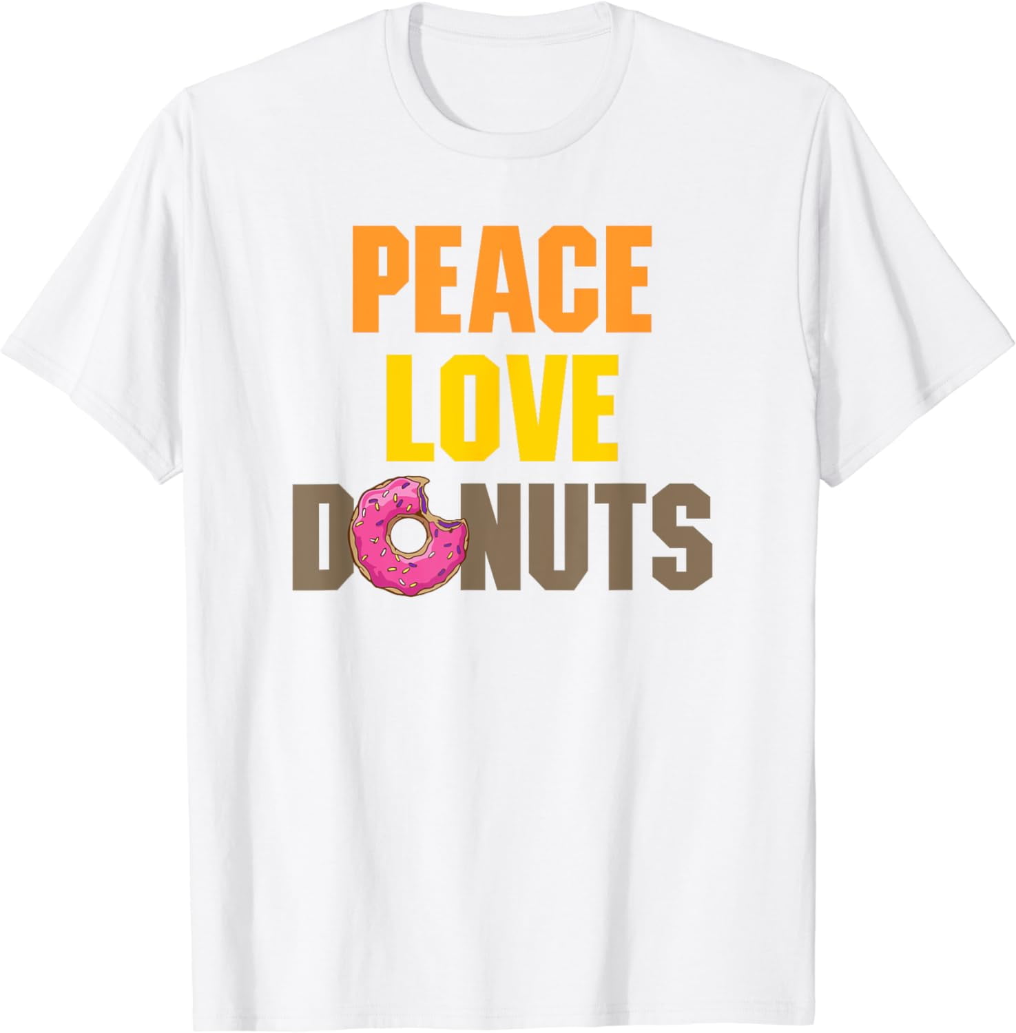 Peace Love Donuts For Men Women Kids, Retro Doughnut T-Shirt - Walmart.com