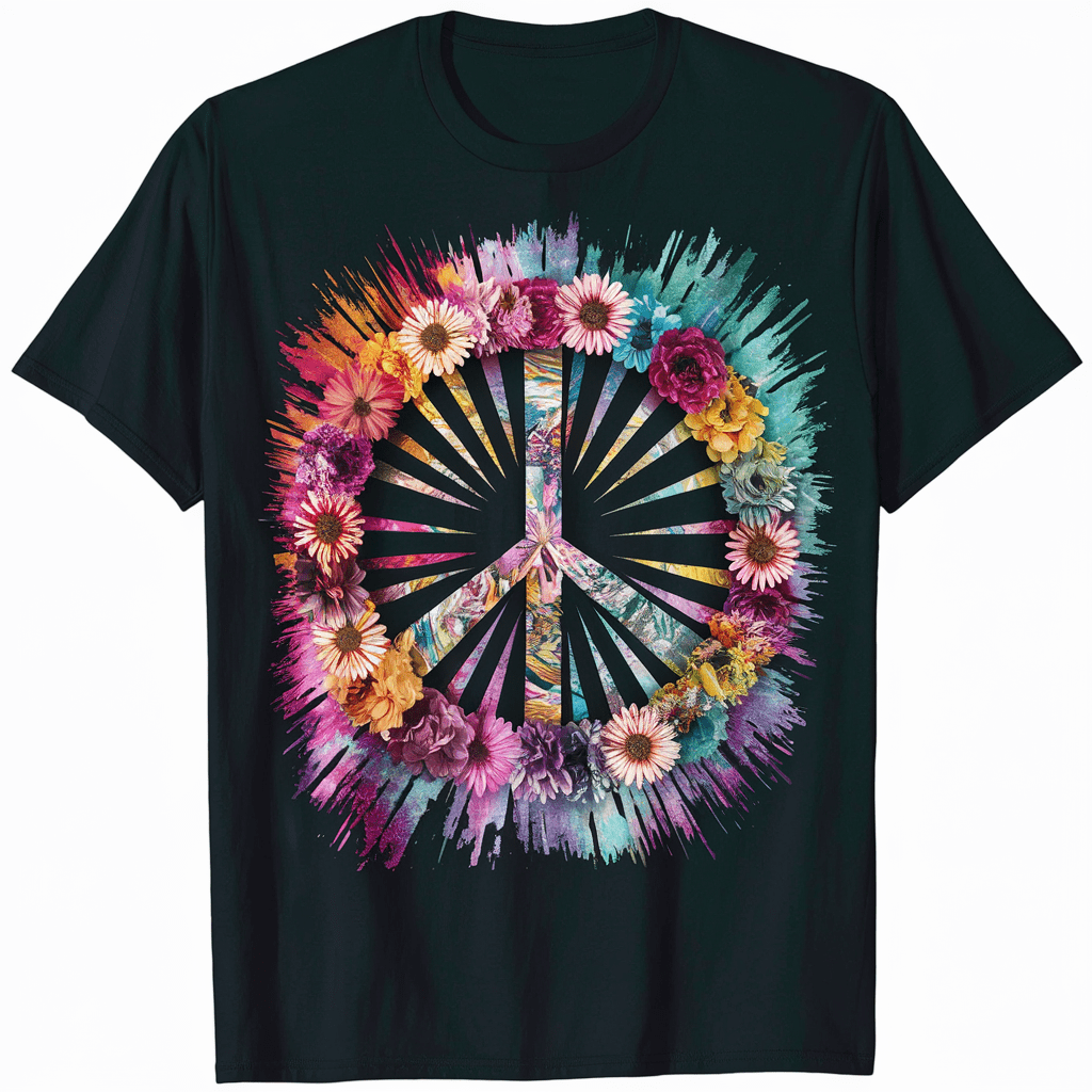 Peace Love Freedom Graphic Tee Shirt Retro Style Unisex - Walmart.com
