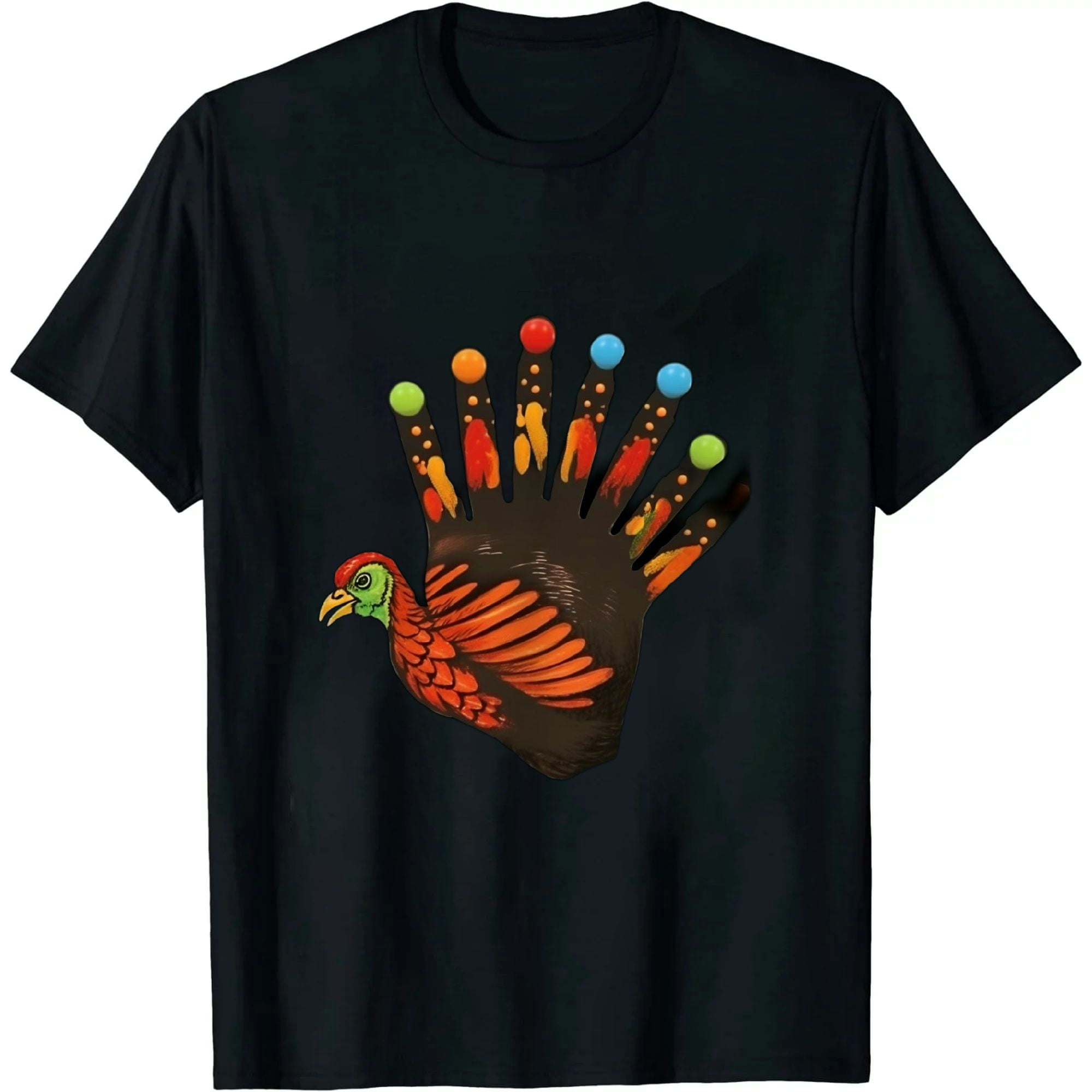 Peace Love Hand Sign Turkey Grateful for Thanksgiving T-Shirt 0285 ...