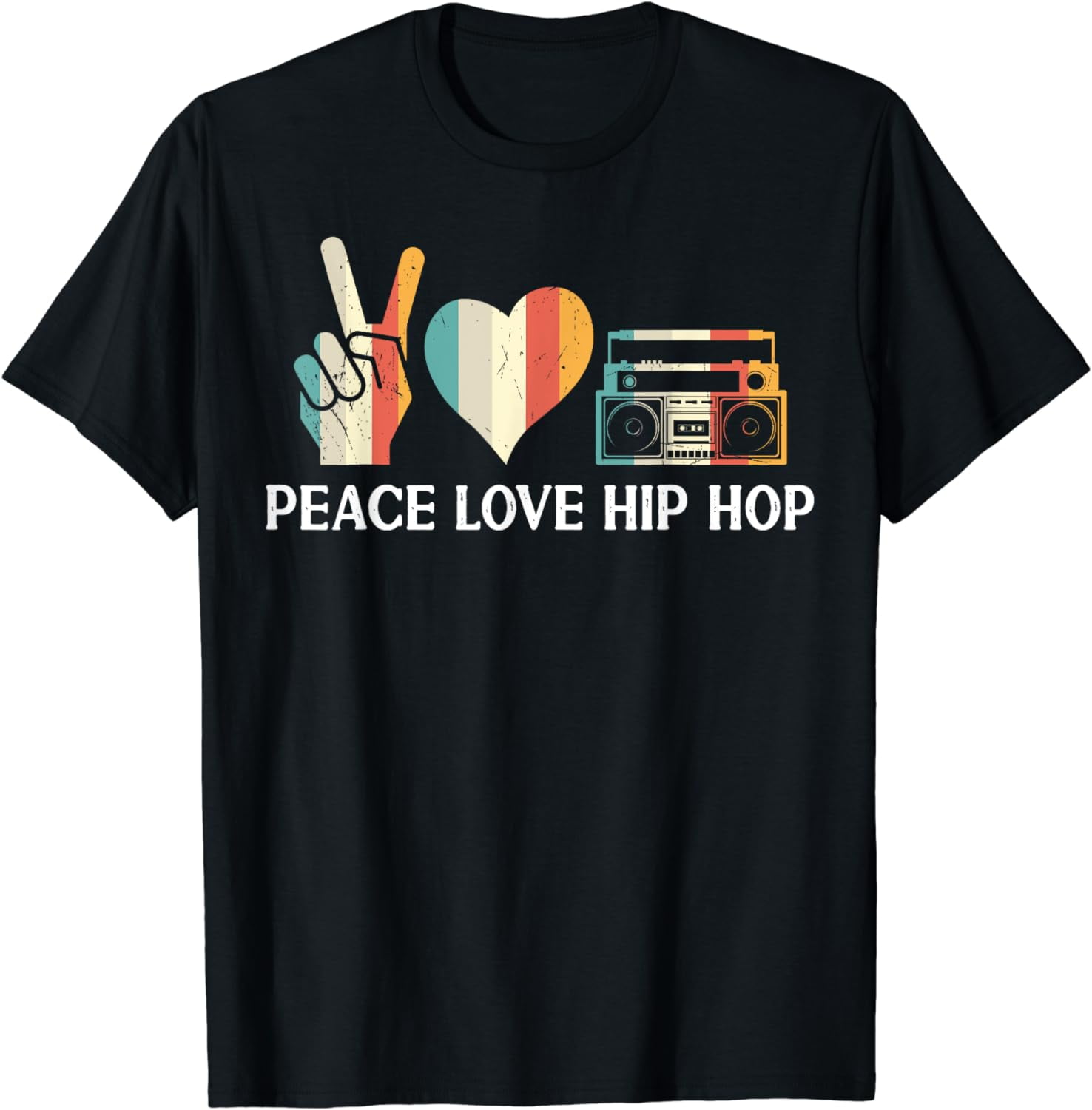 Peace Love Hip Hop Dancing N Love Dance T-Shirt - Walmart.com