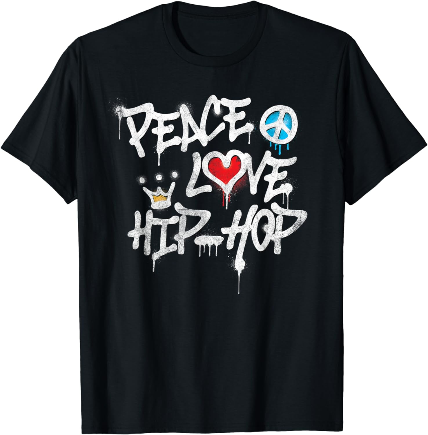 Peace Love Hip Hop Dancing T-Shirt - Walmart.com