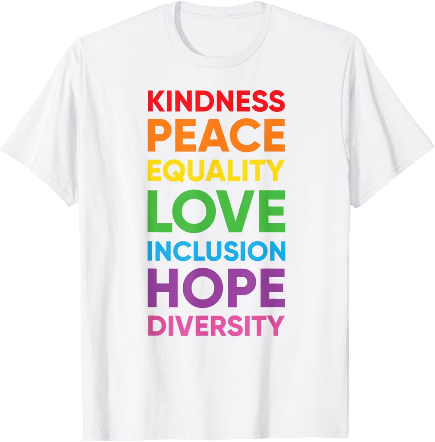 Peace Love Inclusion Equality Diversity Human Rights T-Shirt - Walmart.com