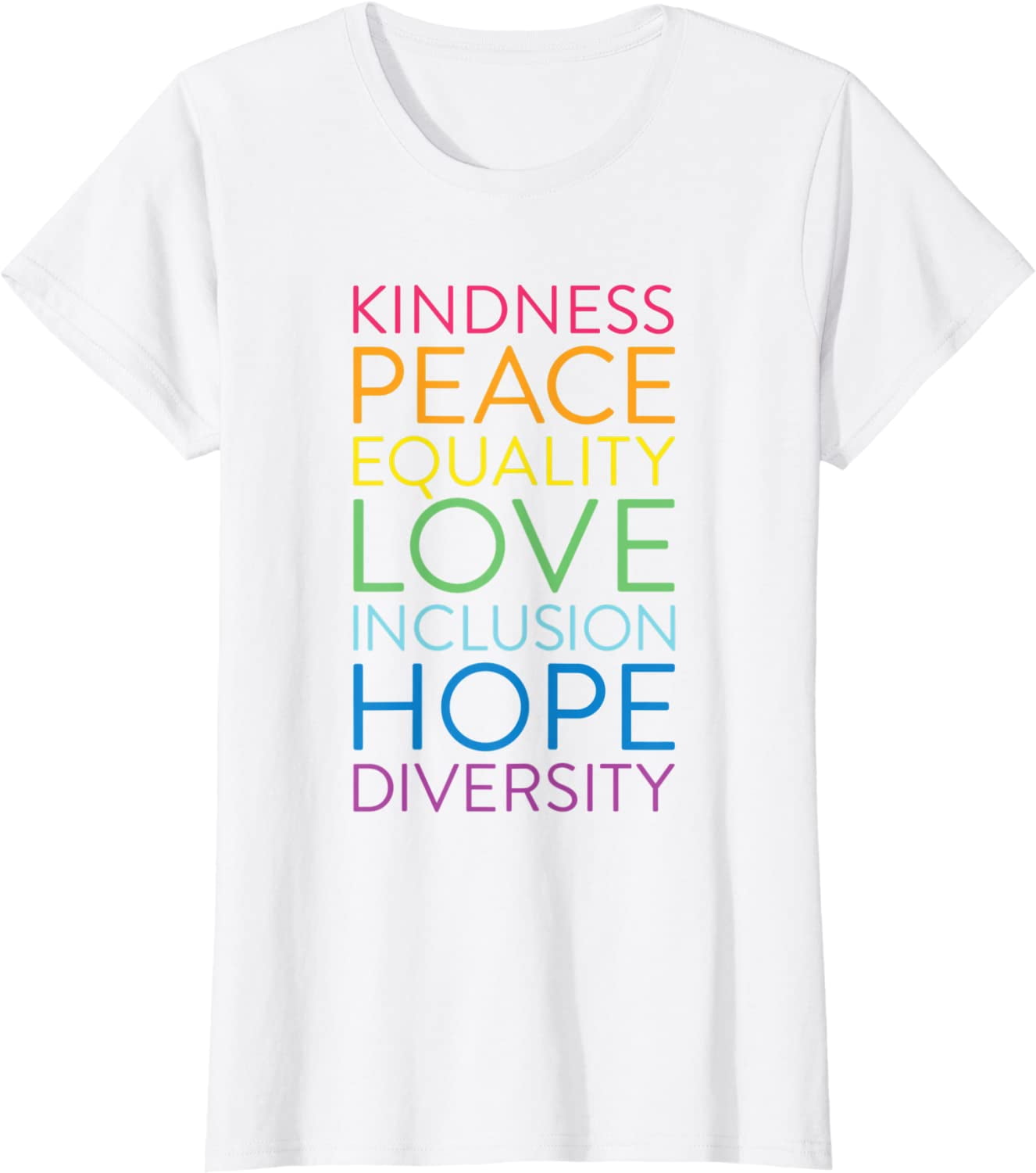 Peace Love Inclusion Equality Diversity Human Rights T-Shirt - Walmart.com