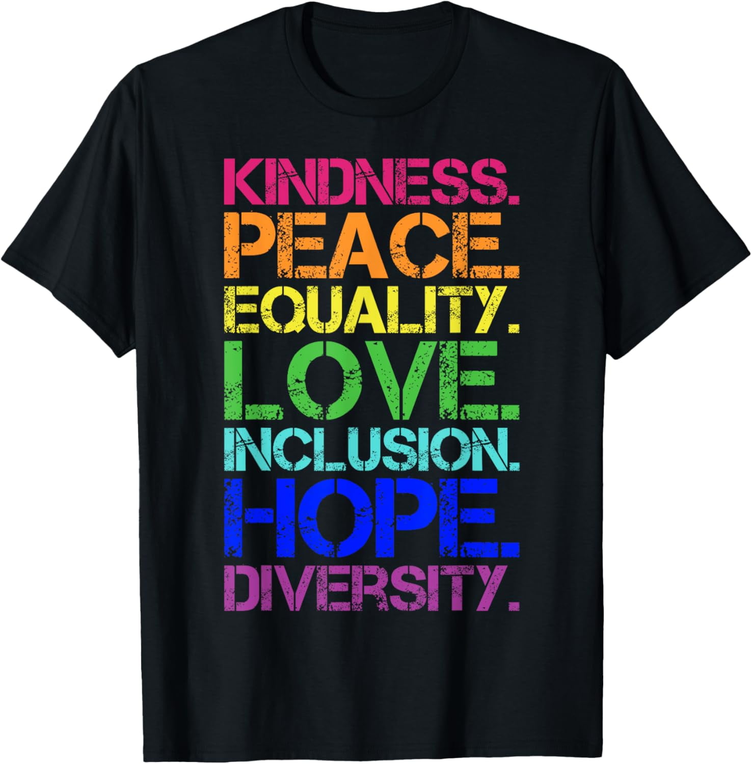 Peace Love Inclusion Equality Diversity Human Rights T-Shirt - Walmart.com