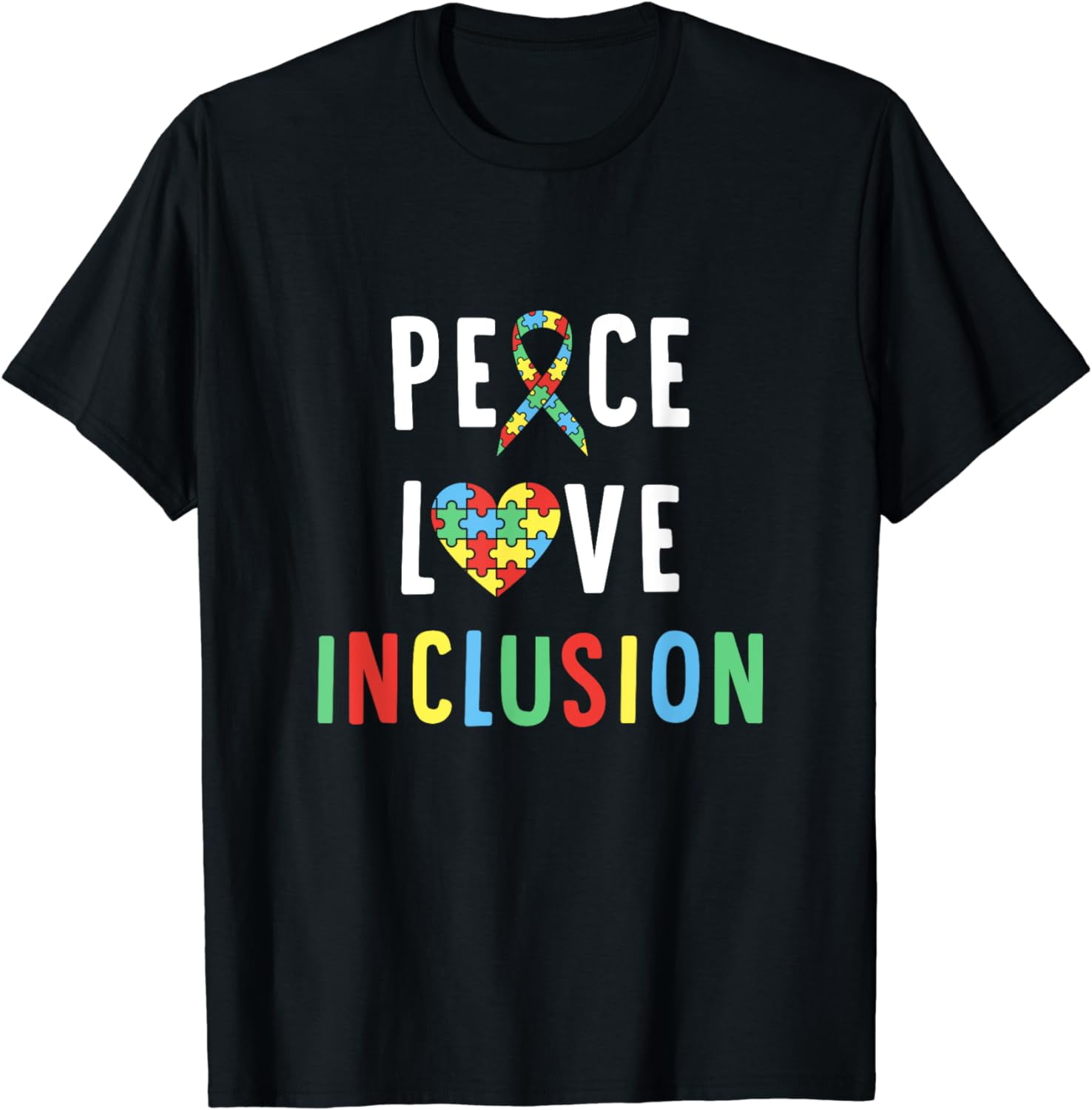 Peace Love Inclusion SPED Special Ed Teacher T-Shirt - Walmart.com