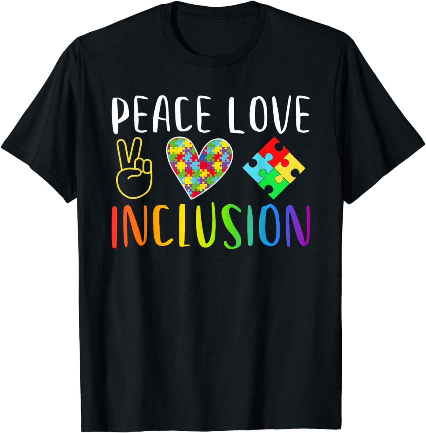 Peace Love Inclusion SPED Squad Special Ed Teacher T-Shirt - Walmart.com