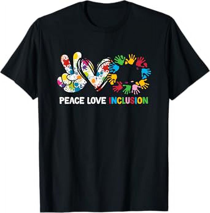 Peace Love Inclusion Sped Squad Special-Ed Teacher Daycare T-Shirt ...