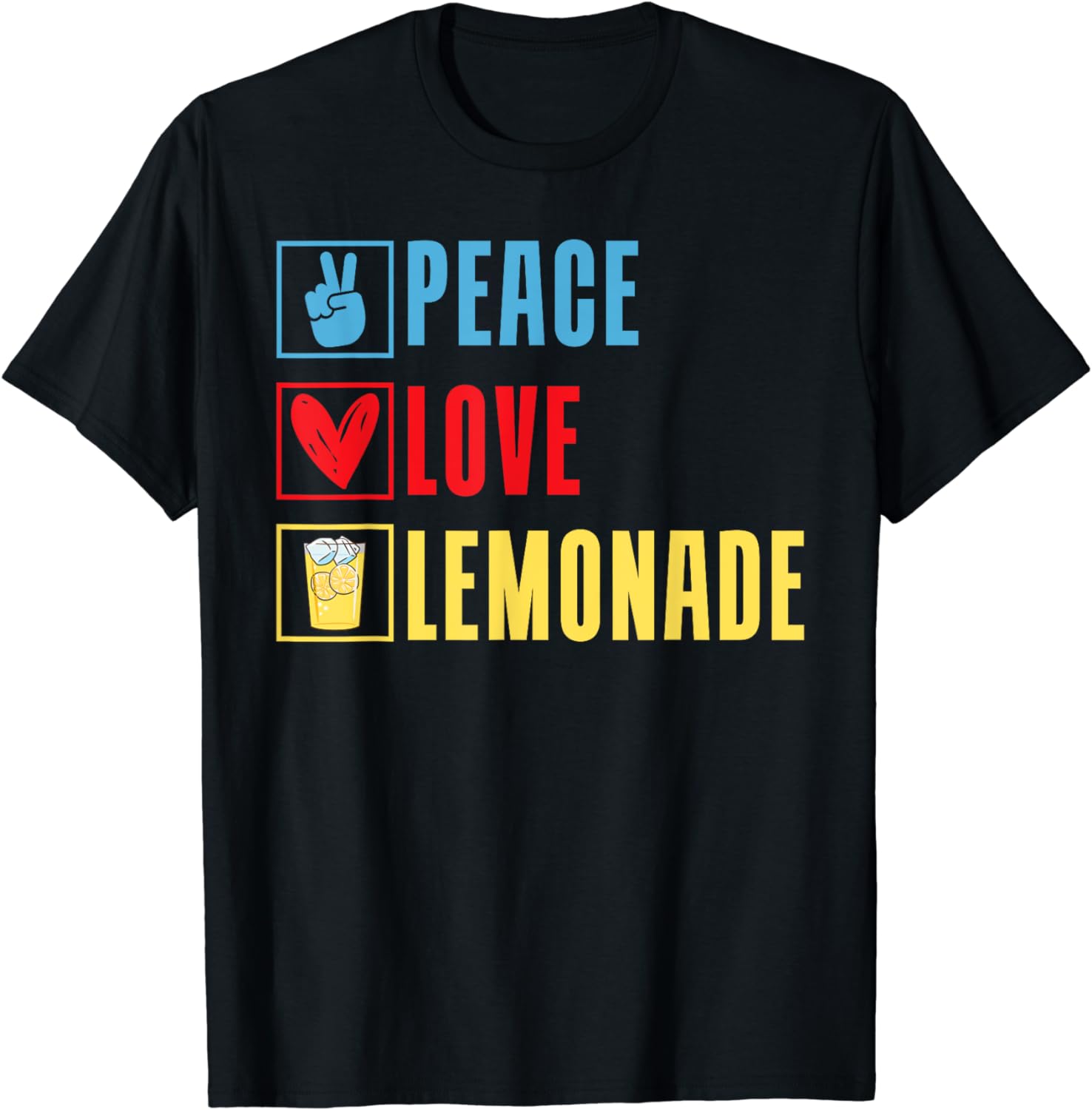 Peace Love Lemonade T-Shirt - Walmart.com