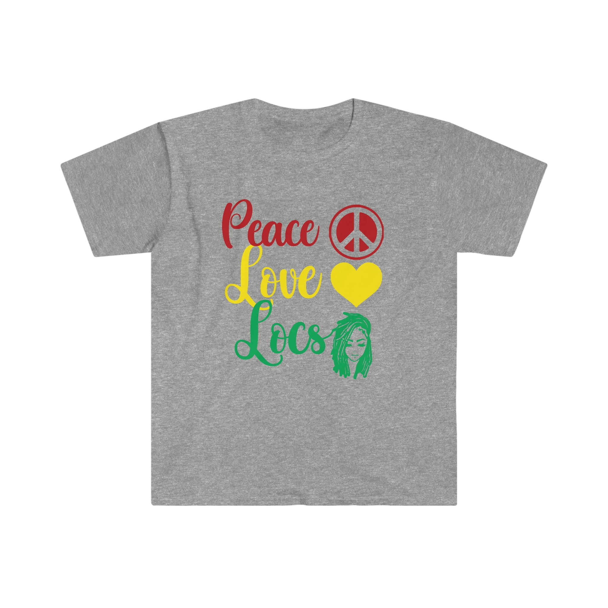 Peace Love Locs Black Owned Business Love My Hair Love Locs T-Shirt ...