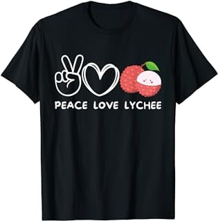 Peace, Love Lychee Retro Lychee Lover Fruit Lover T-Shirt - Walmart.com