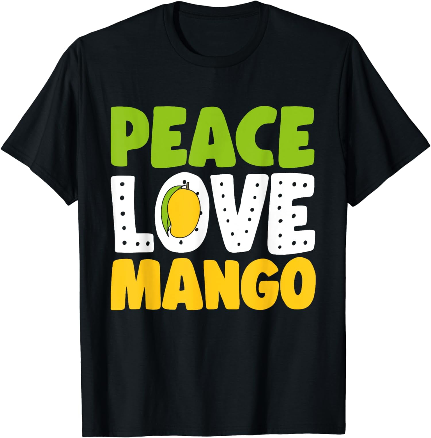 Peace Love Mango Fruit T-Shirt - Walmart.com