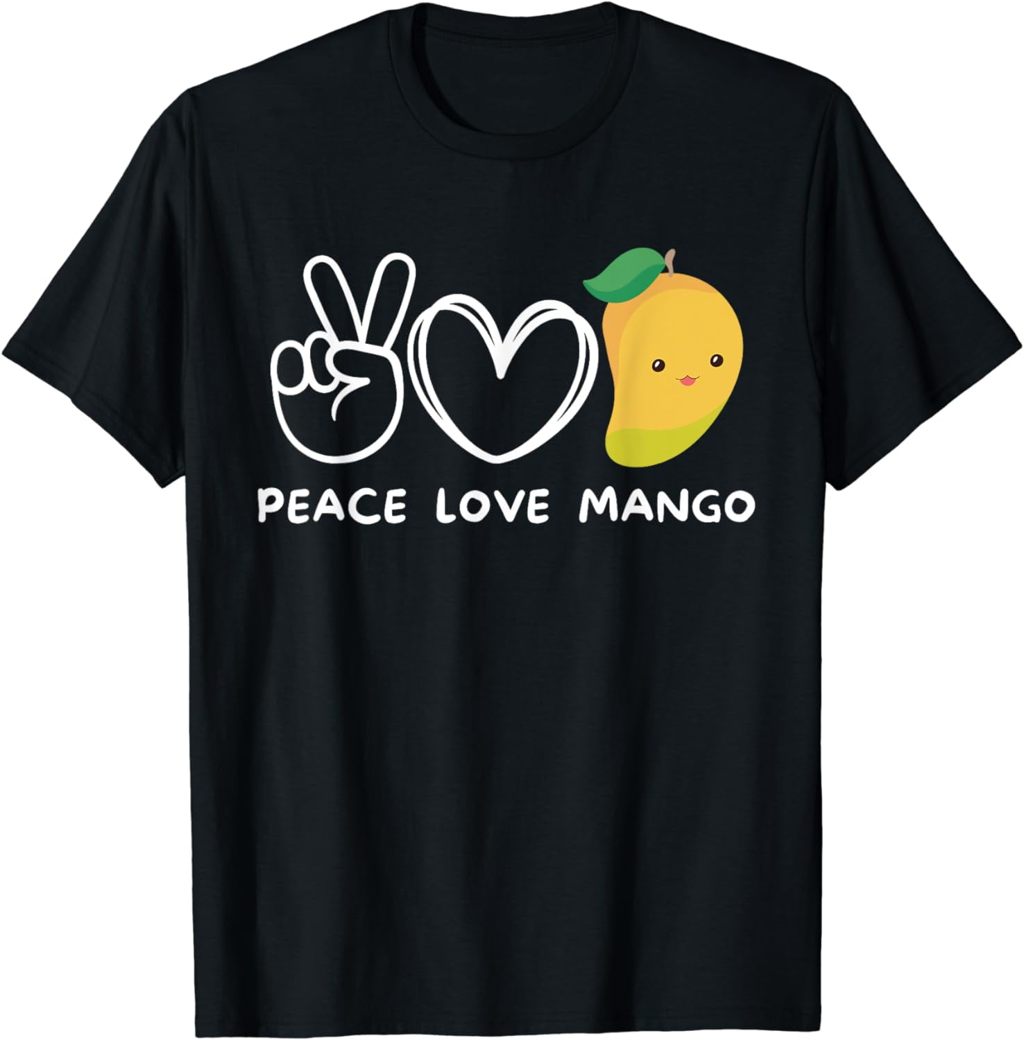Peace, Love Mango Retro Mango Lover Fruit Lover T-Shirt - Walmart.com