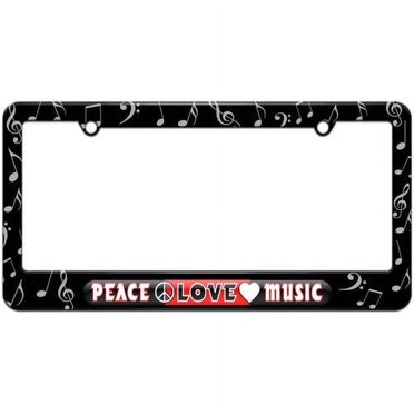 Peace Love Rescue, Pet Animal Love License Plate Tag Frame, Multiple ...