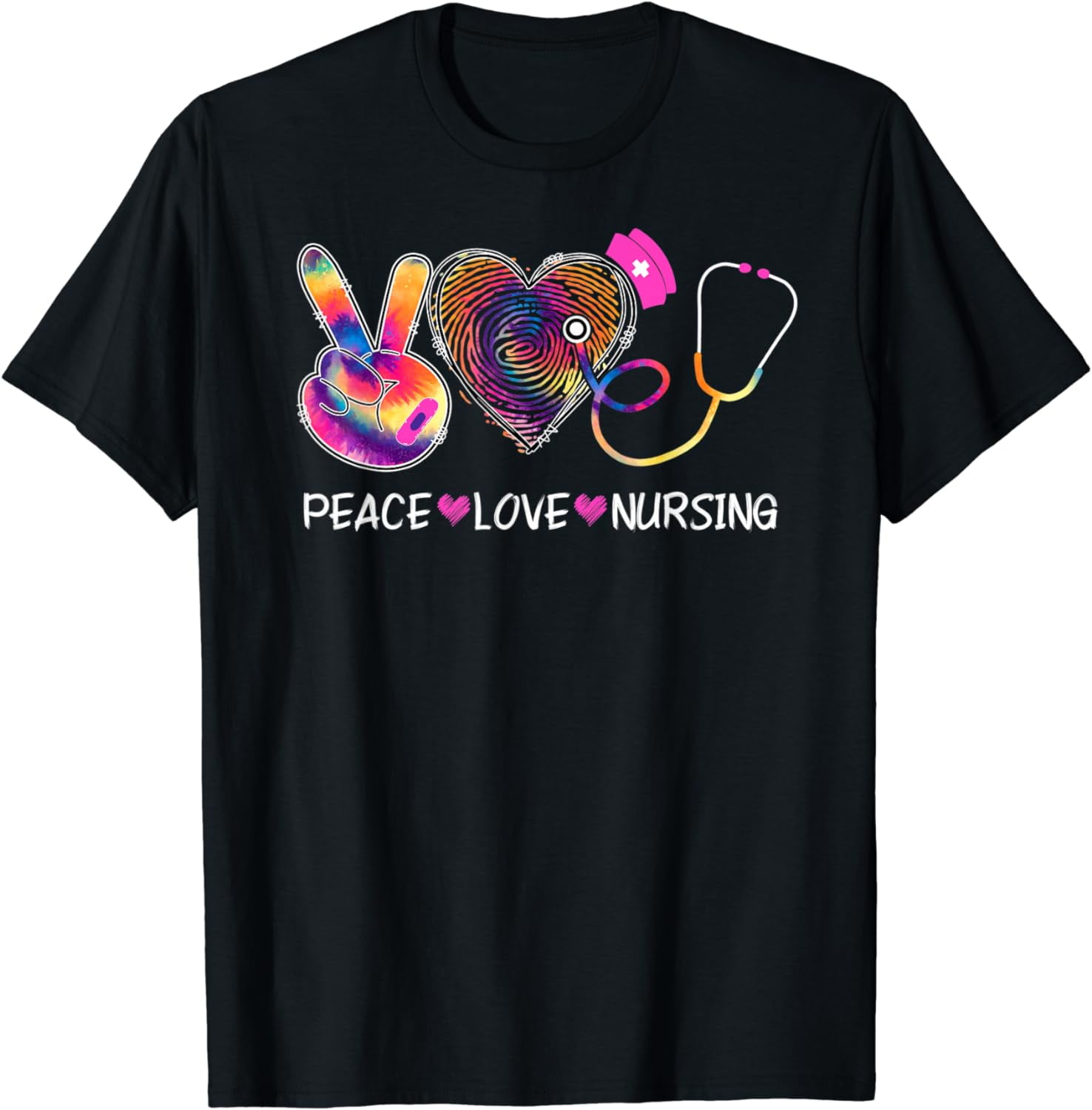 Peace Love Nursing Happy Nurse Week Day On May T-Shirt - Walmart.com