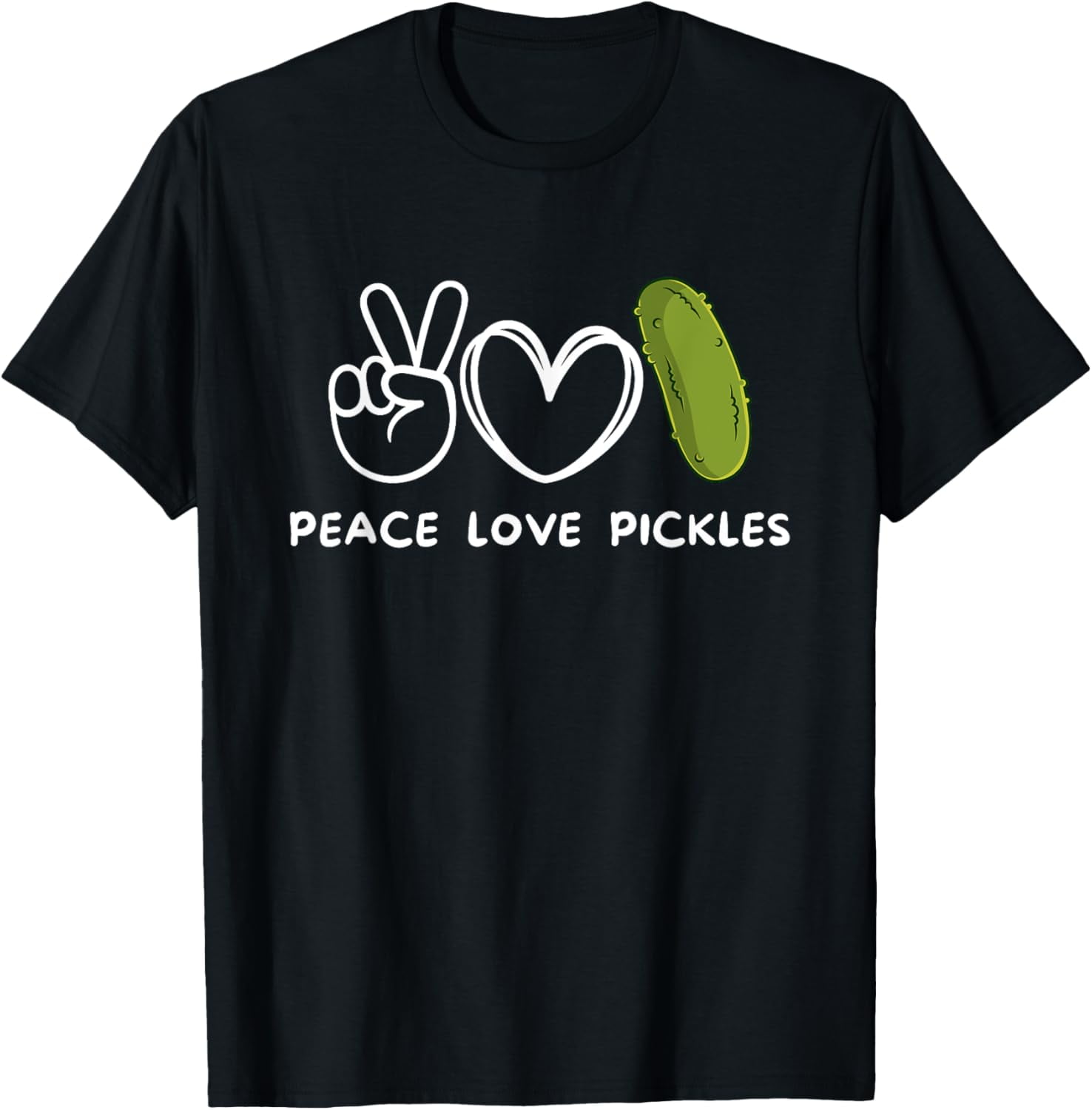 Peace, Love Pickles Retro Pickles Lover Food Lover T-Shirt men and ...