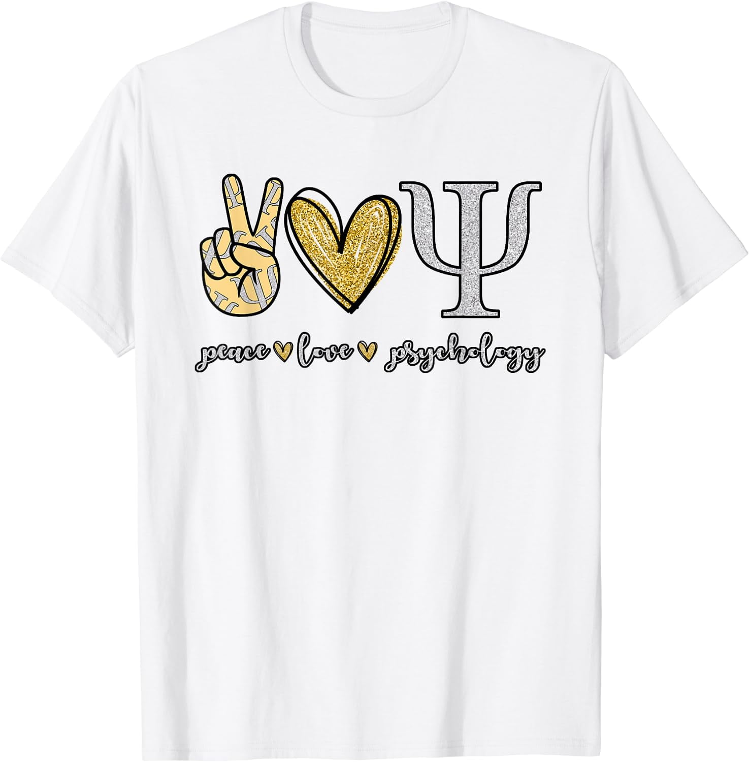 Peace Love Psychology Funny Psychology Lovers Gifts T-Shirt - Walmart.com