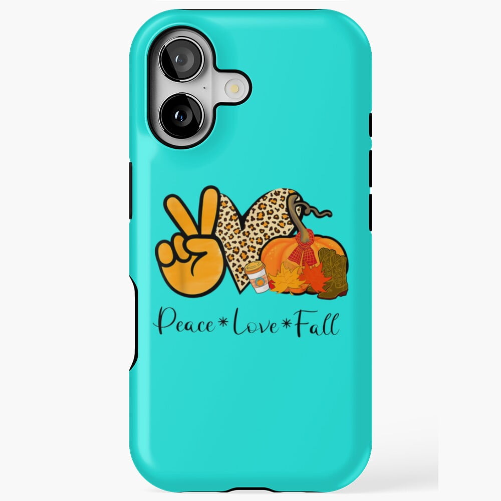 Peace Love Pumpkins Cute Vintage Truck Design iPhone 11 through 17 Pro ...