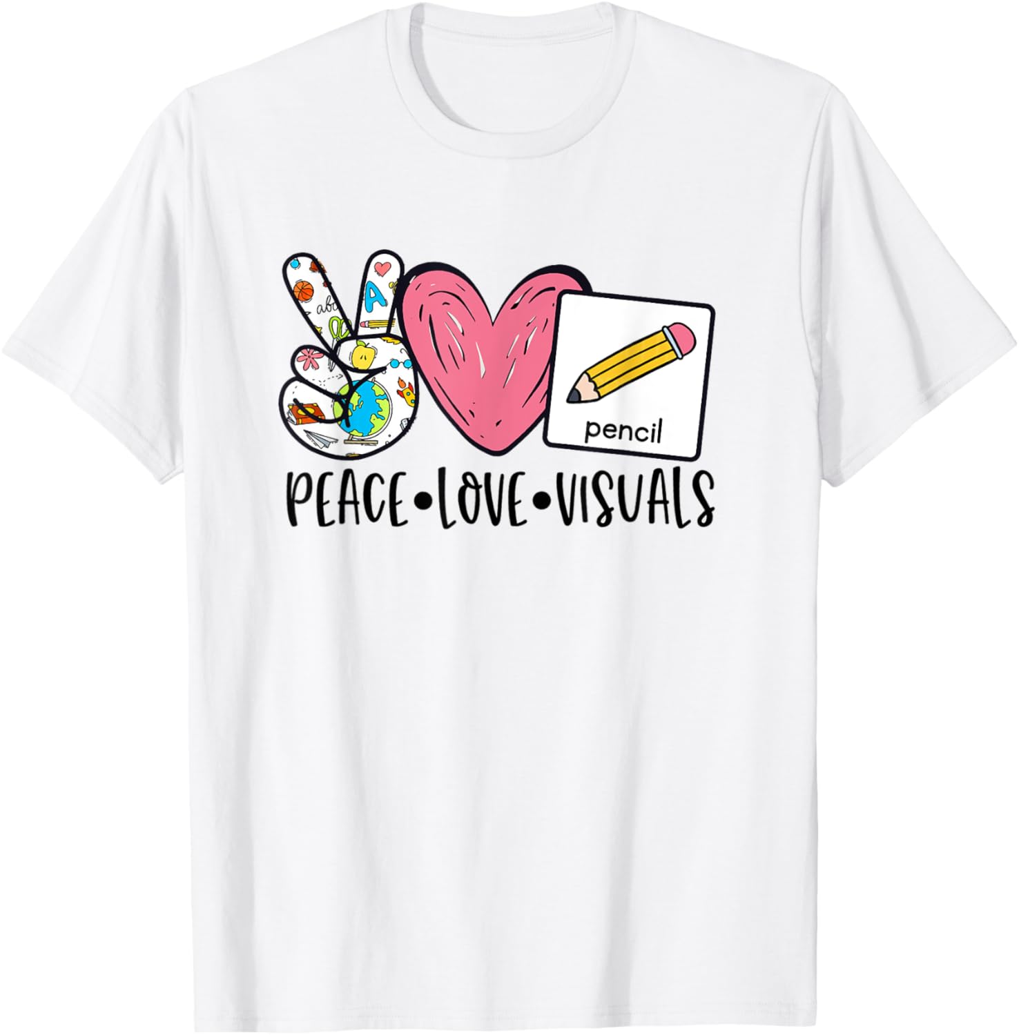 Peace Love Visuals Special Education Teacher Dream Team T-Shirt ...