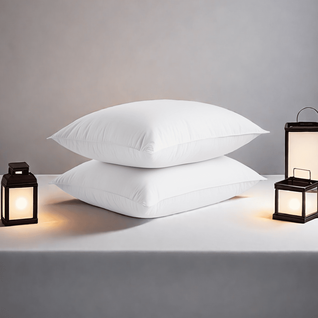 Peace Nest Goose Feather Down Pillows Queen Size Set of 2, 100% Cotton ...