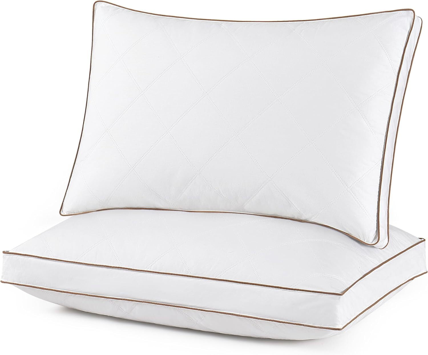 Peace Nest Hotel Bed Feather Down Pillows for Sleeping, King Size 20" x ...