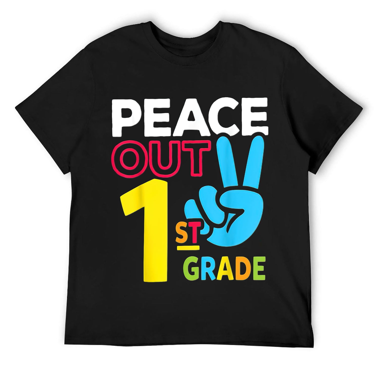 Peace Out 1st Grade Last Day of School Teacher Girl Boy T-Shirt ...