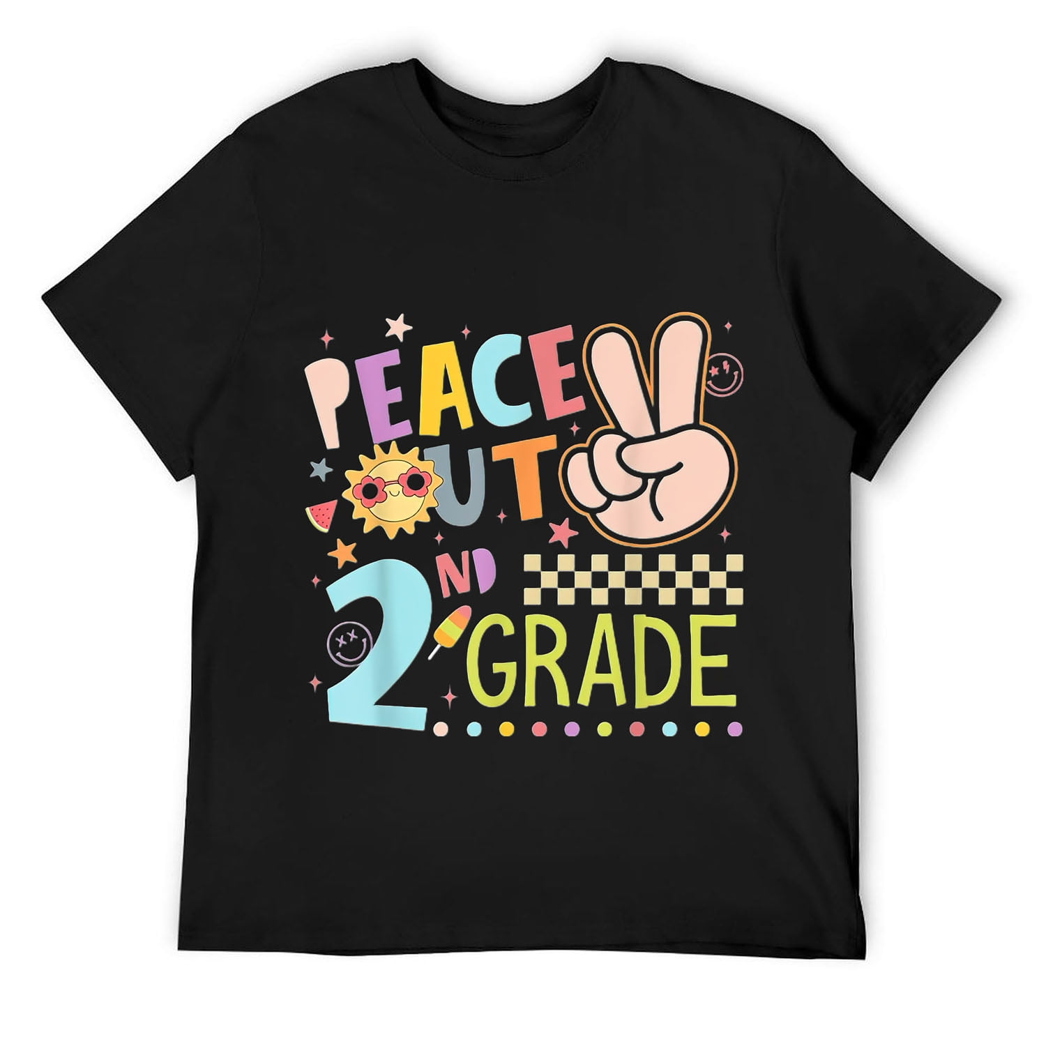 Peace Out 2nd Grade Last Day School Teacher Student T-Shirt - Walmart.com