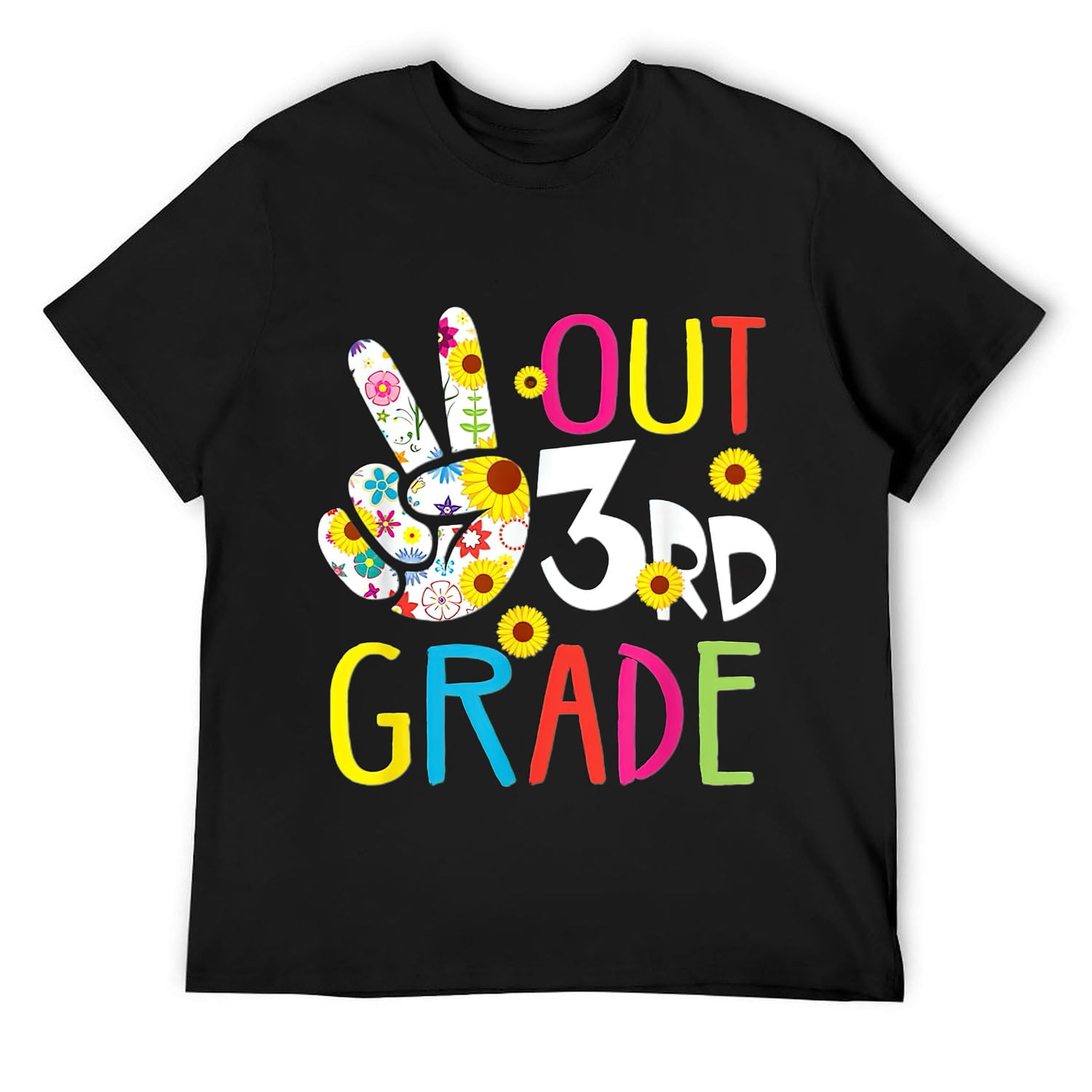 Peace Out 3rd Grade End Of School Year Graduation Teacher T-Shirt ...