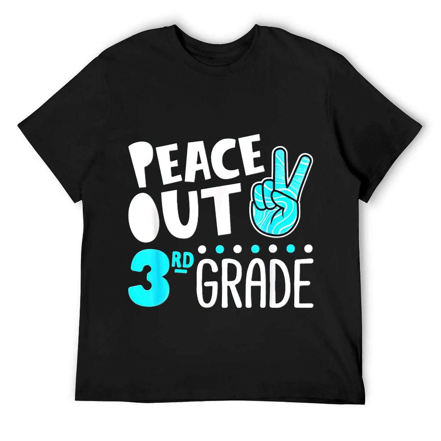 Peace Out 3rd Grade Graduation Last Day School 2024 Funny T-Shirt ...