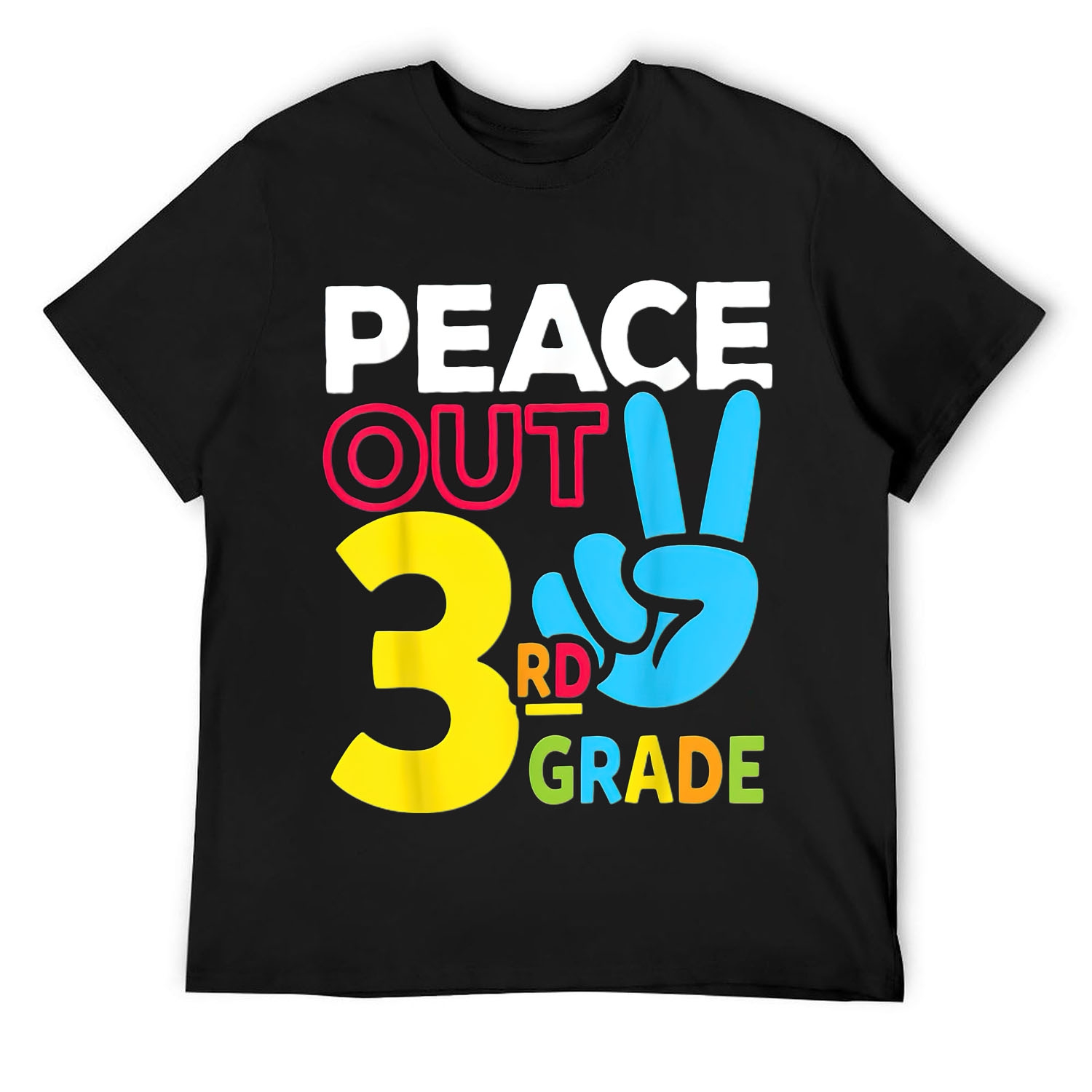 Peace Out 3rd Grade Last Day of School Teacher Girl Boy T-Shirt ...