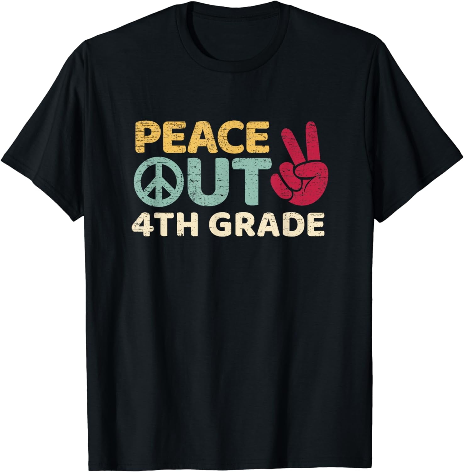 Peace Out 4th Grade Graduation Last Day Of School T-Shirt - Walmart.com