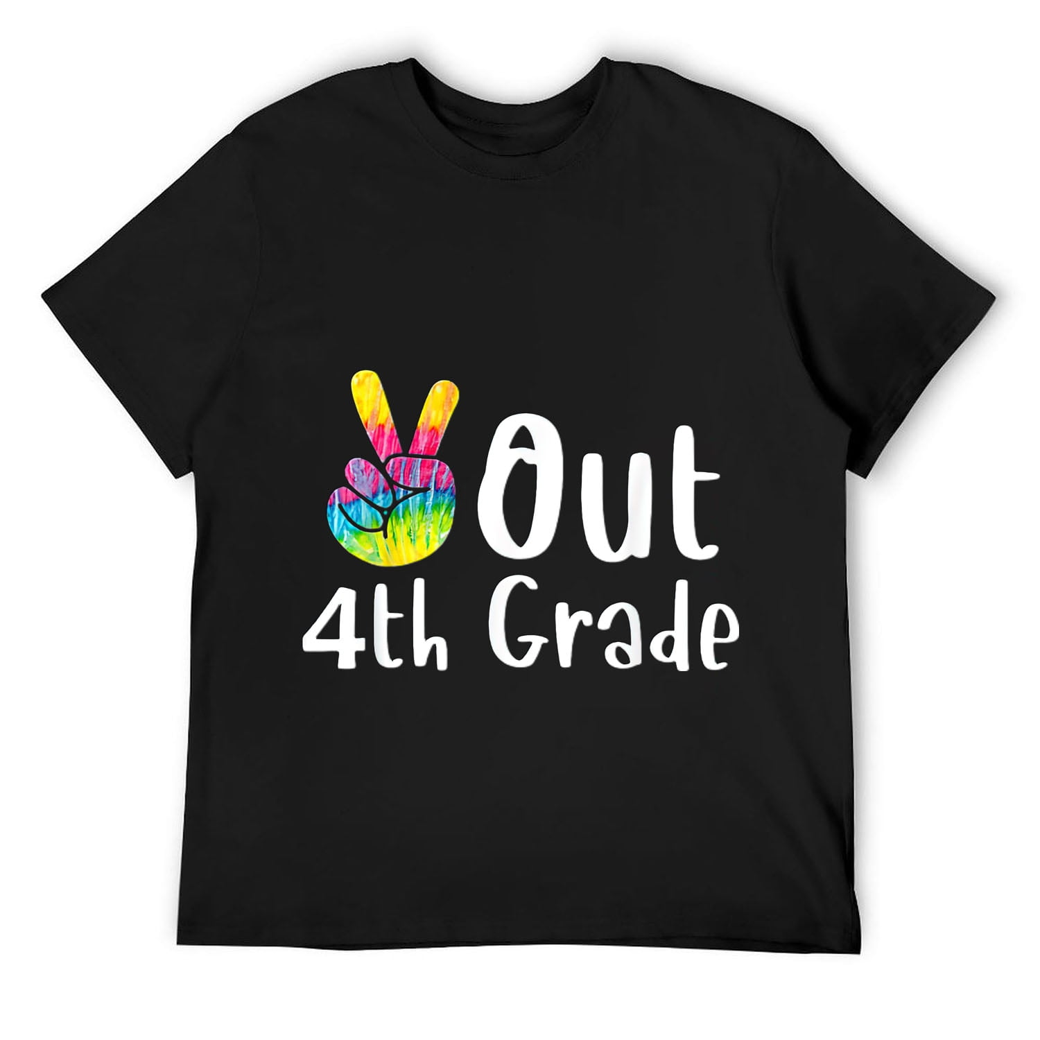 Peace Out 4th Grade Tie Dye Graduation Class Of 2023 T-Shirt - Walmart.com