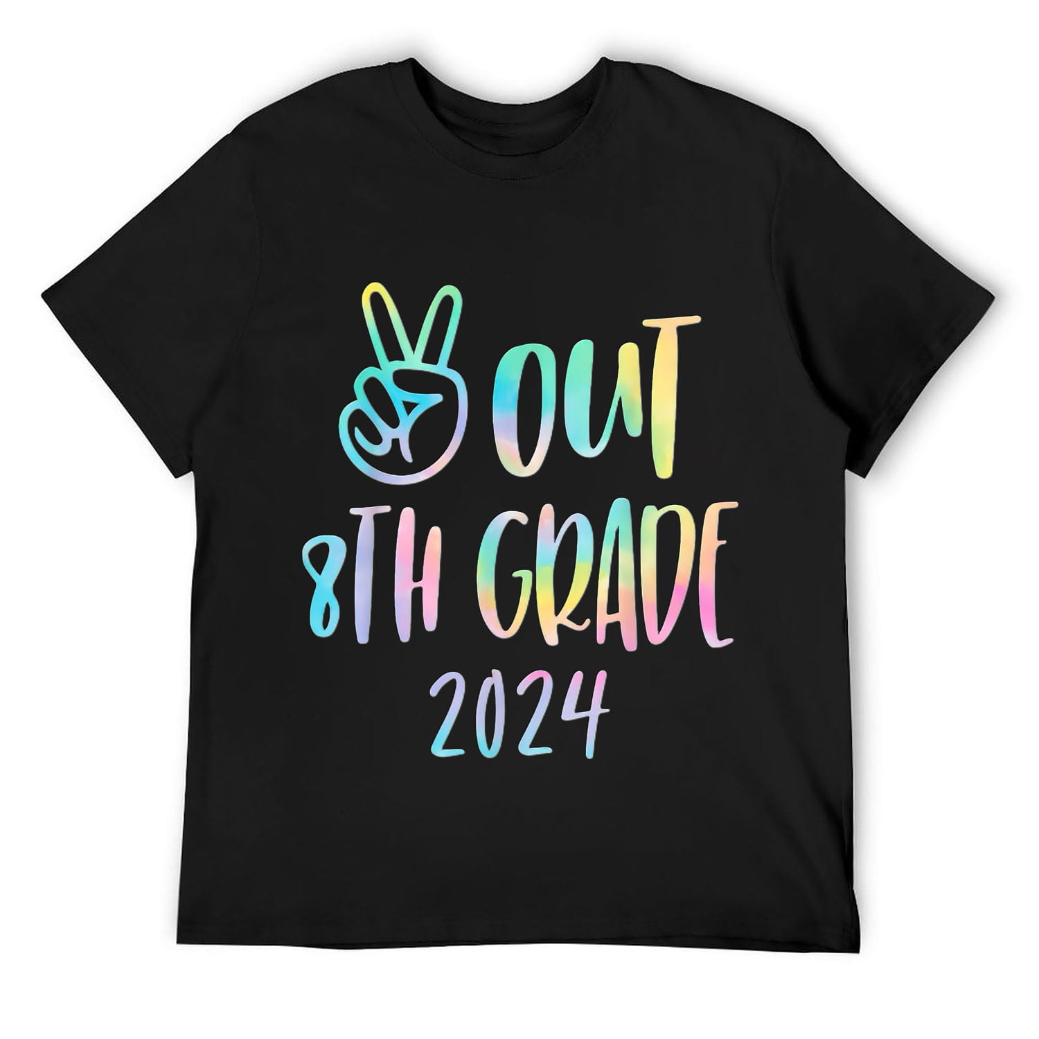 Peace Out 8th Grade Tie Dye Graduation Last Day Of School T-Shirt ...