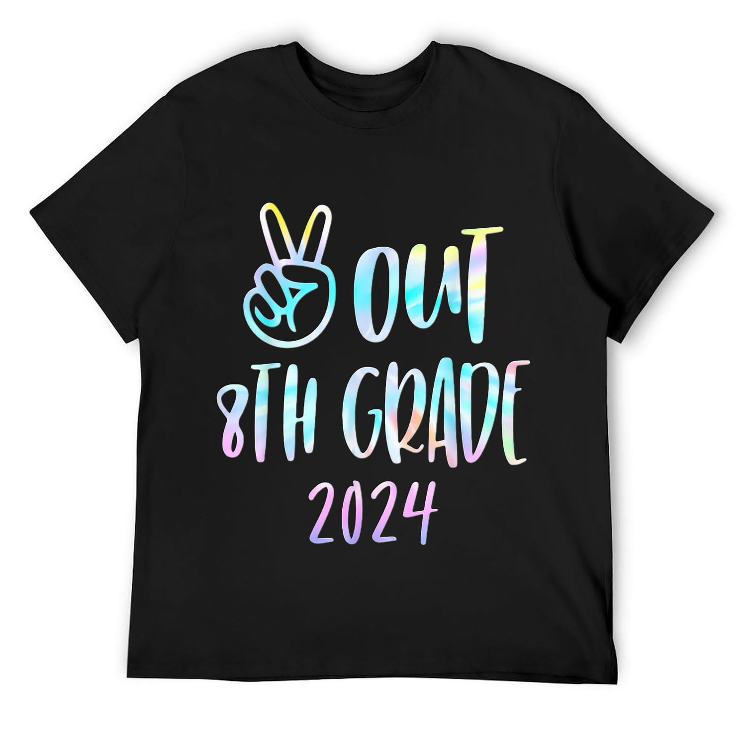 Peace Out 8th Grade Tie Dye Graduation Last Day Of School T-Shirt ...
