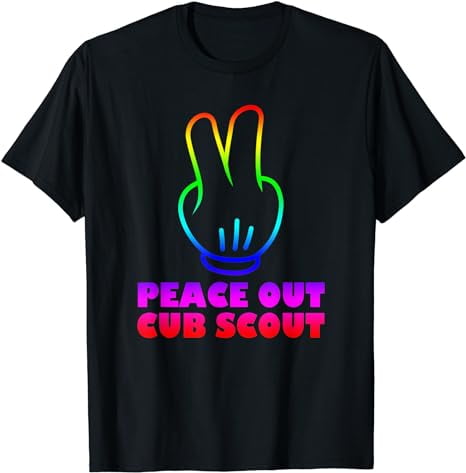 Peace Out Cub Scout T Shirt - Walmart.com