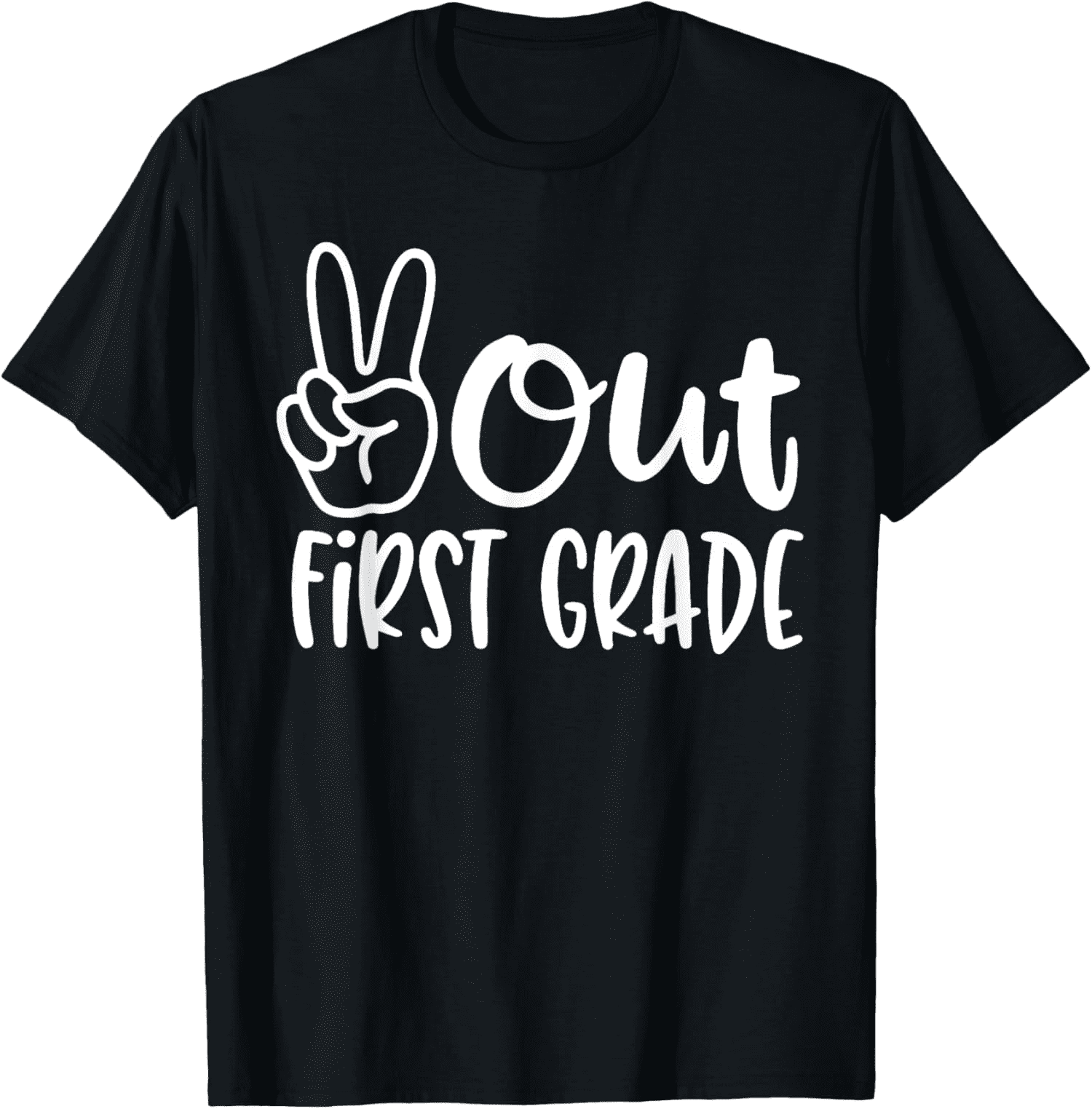Peace Out First Grade Last Day of School 1st Grade T-Shirt - Walmart.com
