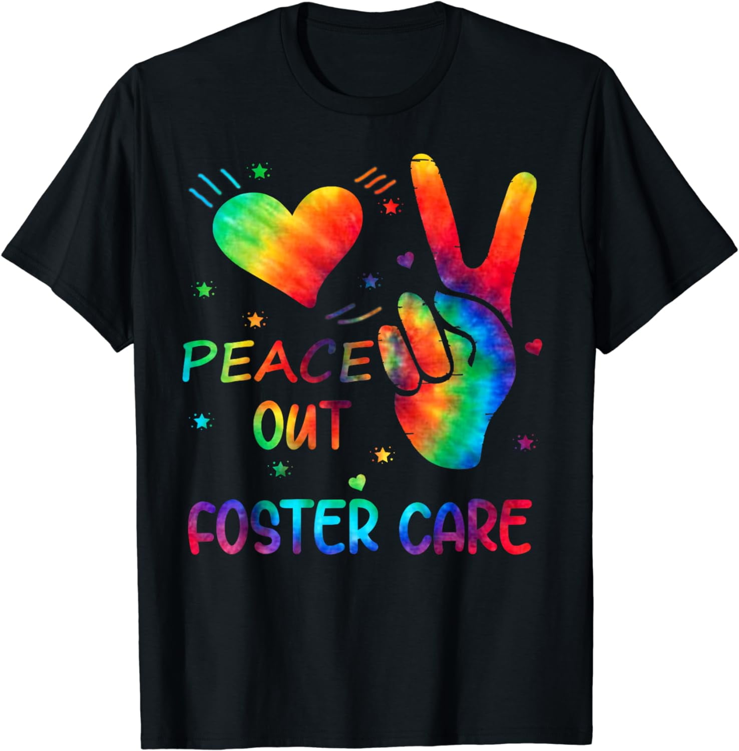 Peace Out Foster Care Adoption Gotcha Day Cotton T-Shirt - Walmart.com