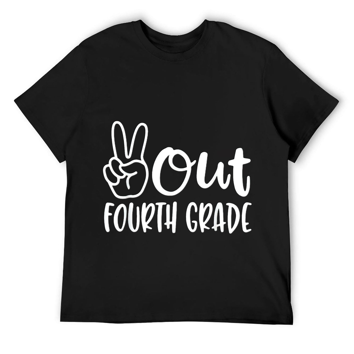 Peace Out Fourth Grade Last Day of School 4th Grade T-Shirt - Walmart.com