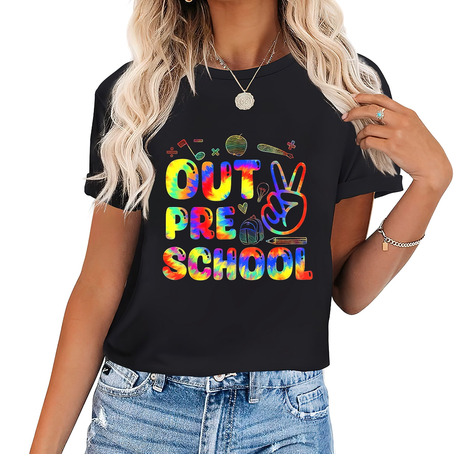 Peace Out Preschool Graduation Gifts Pre K T-Shirt - Walmart.com
